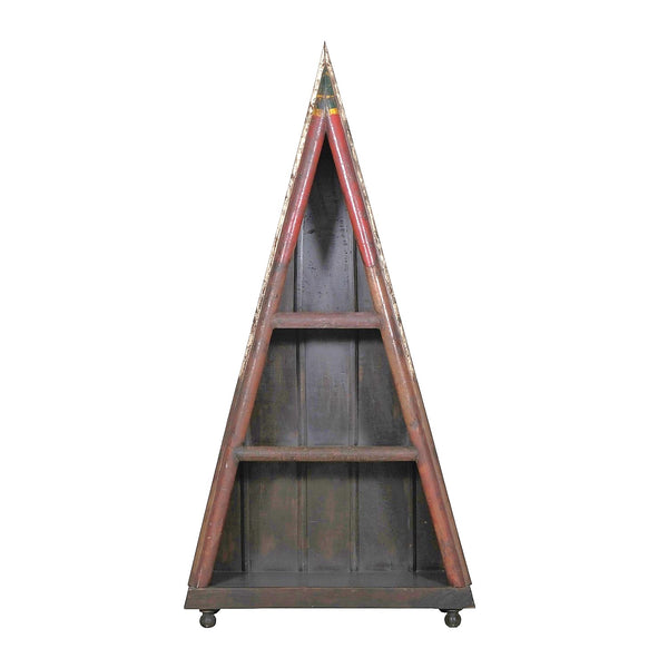 Vintage Rustic Oars Repurposed Unique V Shaped 3 Shelves Display Bookc ...
