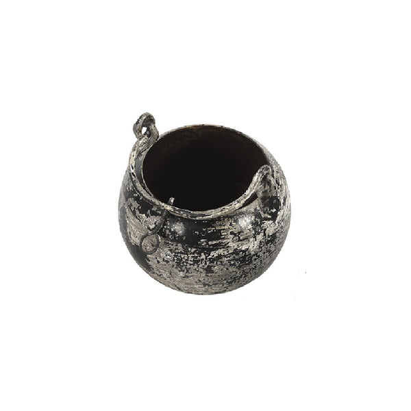 Farmhouse Style Distressed Vintage Metal Pot - Far Pavilions